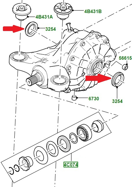 Land Rover differential seal LR158113 - 306DT - Your Trusted Source for ...