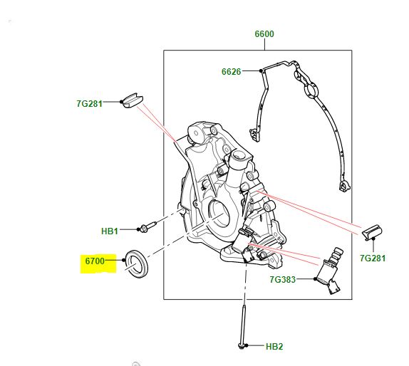 Front crankshaft oil seal OEM 1102415 C2C11491 - 306DT - Your Trusted ...